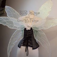 Adult Extra Large Floral Embroidery Fairy Wings Hand Crafted High ...