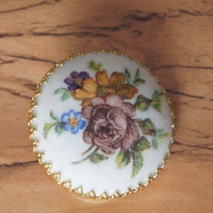 Vintage Jewelry Brooch Pin West Germany Flower Collection Beaded Top ...
