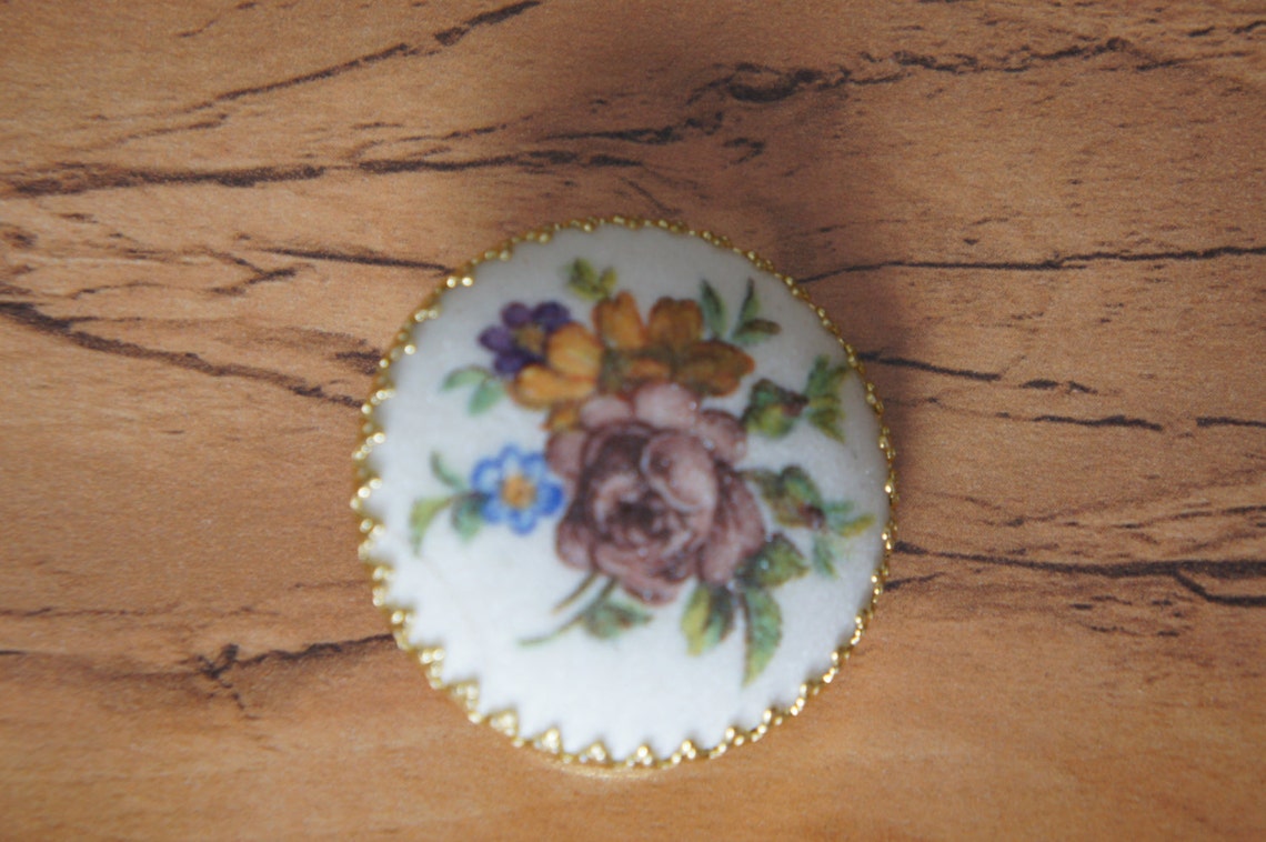 Vintage Jewelry Brooch Pin West Germany Flower Collection - Etsy