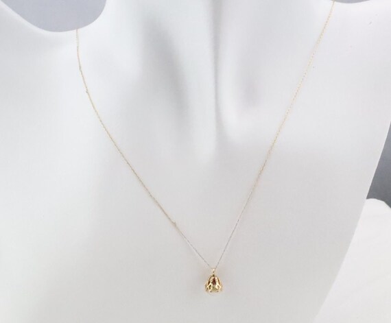 Solid Gold AC 14k Ring in Ring Design Chain Necklace … - Gem