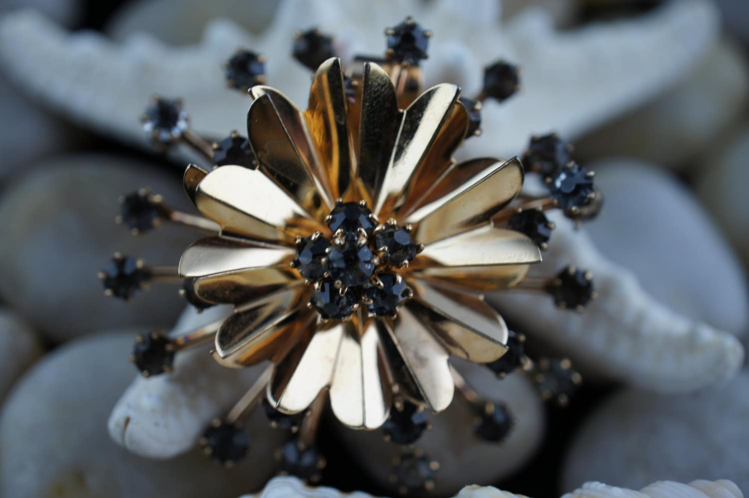 1/20 12K Art Deco Jewelry Flower Brooch Circa Pin Pendant Two in One ...