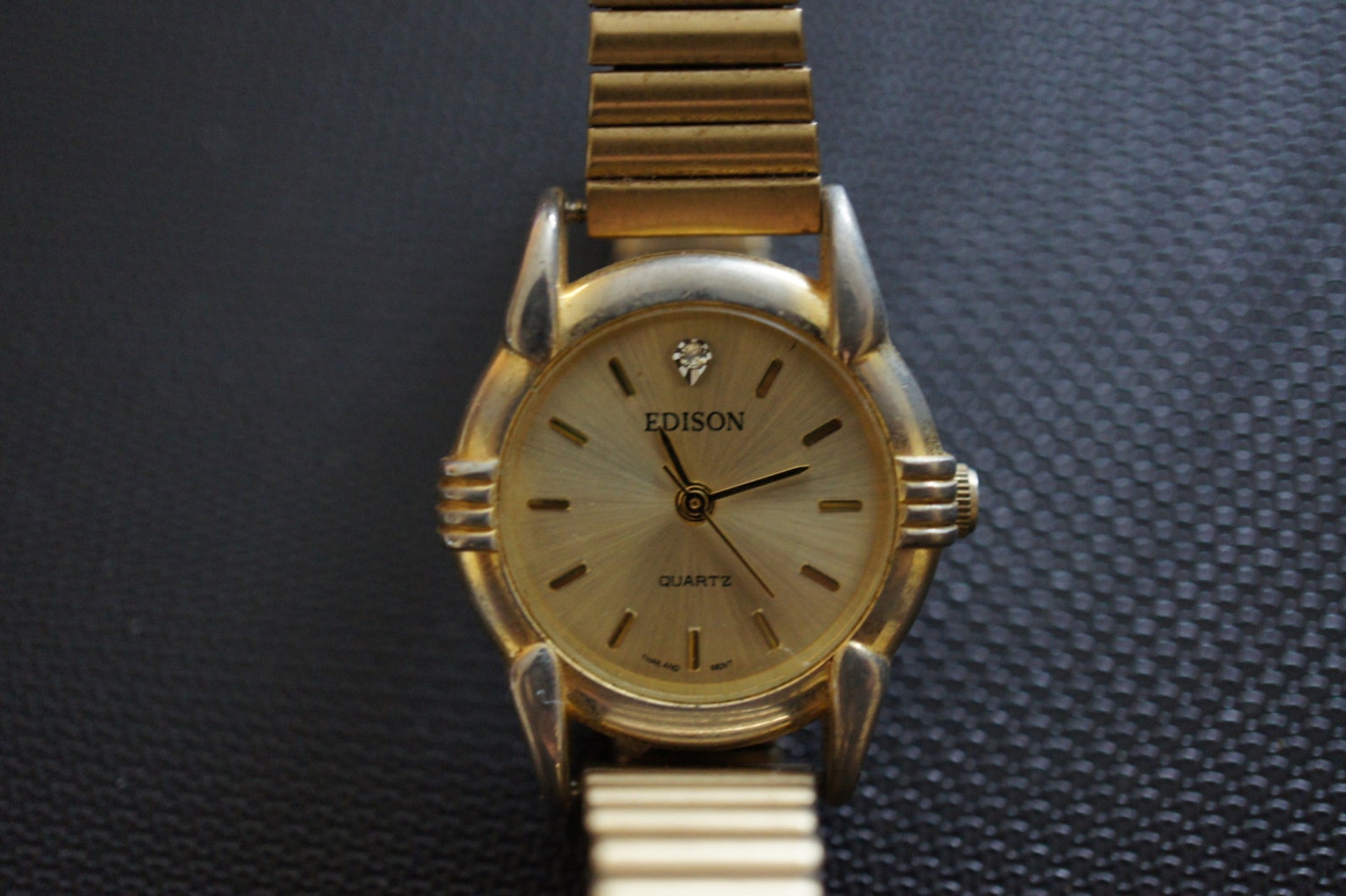 Vintage Edison Quartz Thailand Movmnt Stretch Band Wrist Watch - Etsy