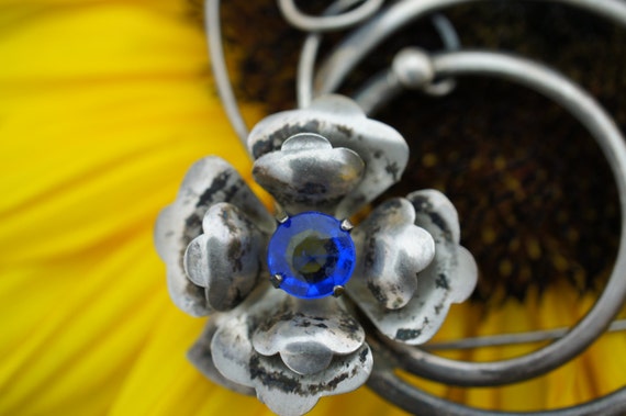 Harry Iskin HI Elegant Art Jewelart sterling silver 9… - Gem