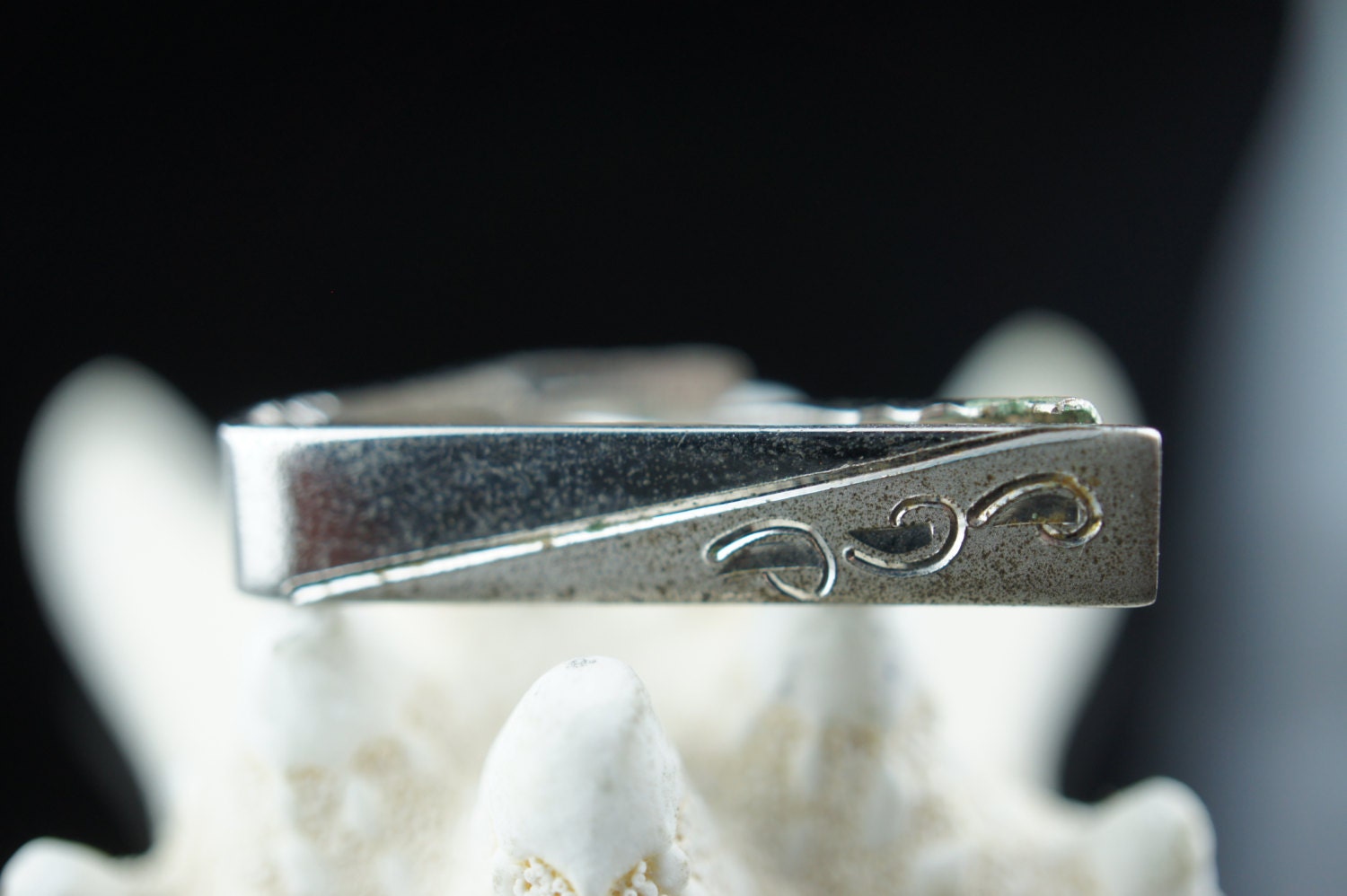 Vintage Jewelry Art Deco Sterling 925 U.S.A. Foster Tie Clip Hammered ...