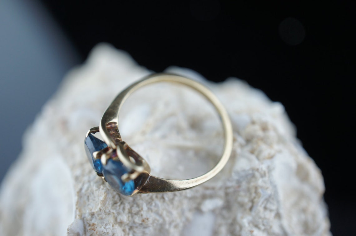 10k 10 K Karat Solid Yellow Gold Engagement Round Cut Topaz | Etsy