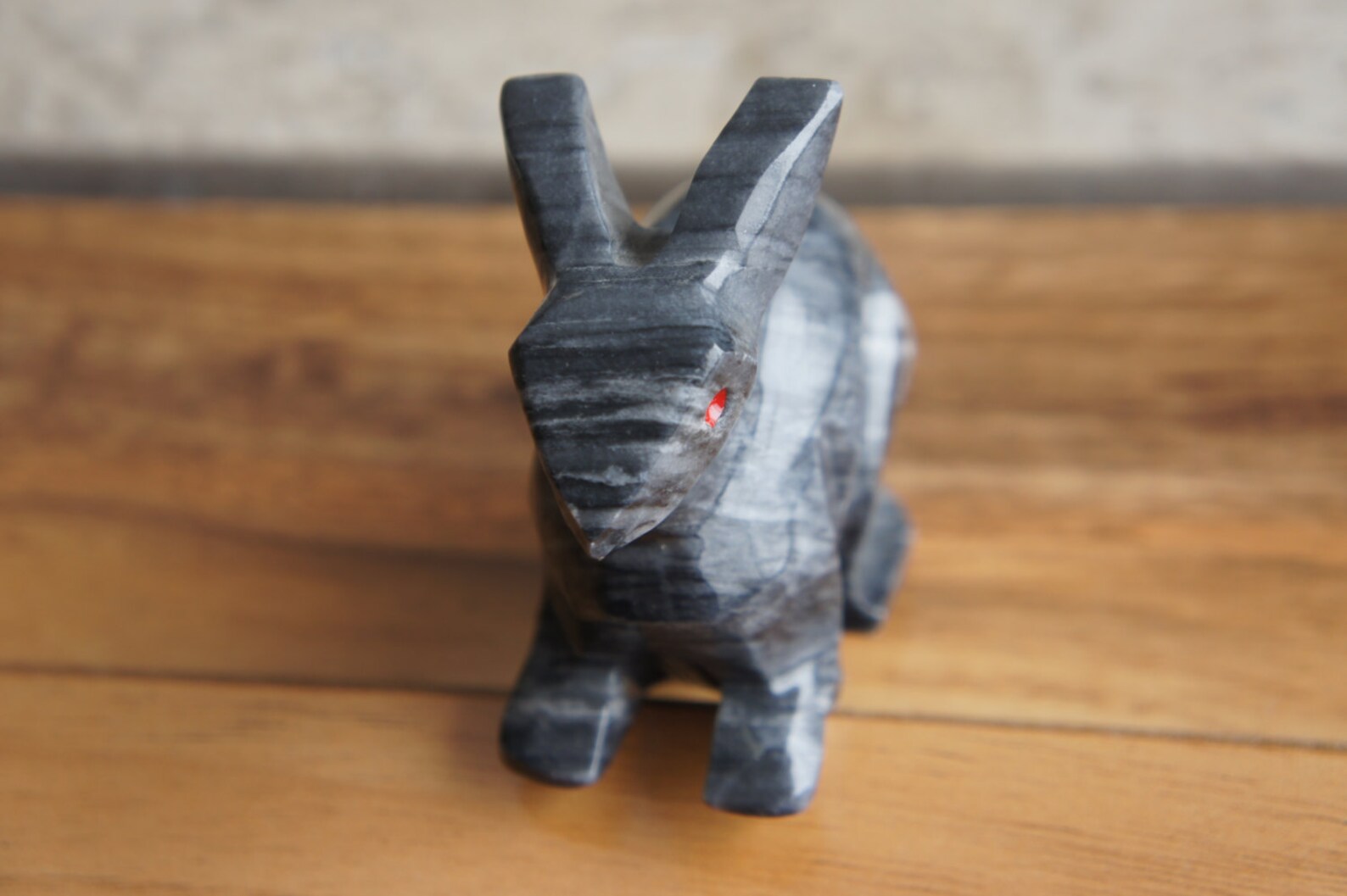 Toy Souvenir Marble Rabbit Bunny Gray E-137 - Etsy
