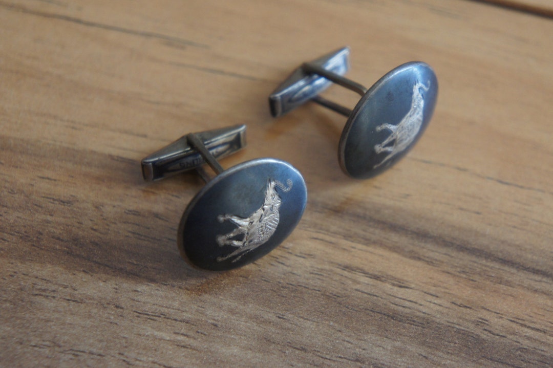 Vintage Sterling Silver 925 Cufflinks Great Looking Vintage Siam ...