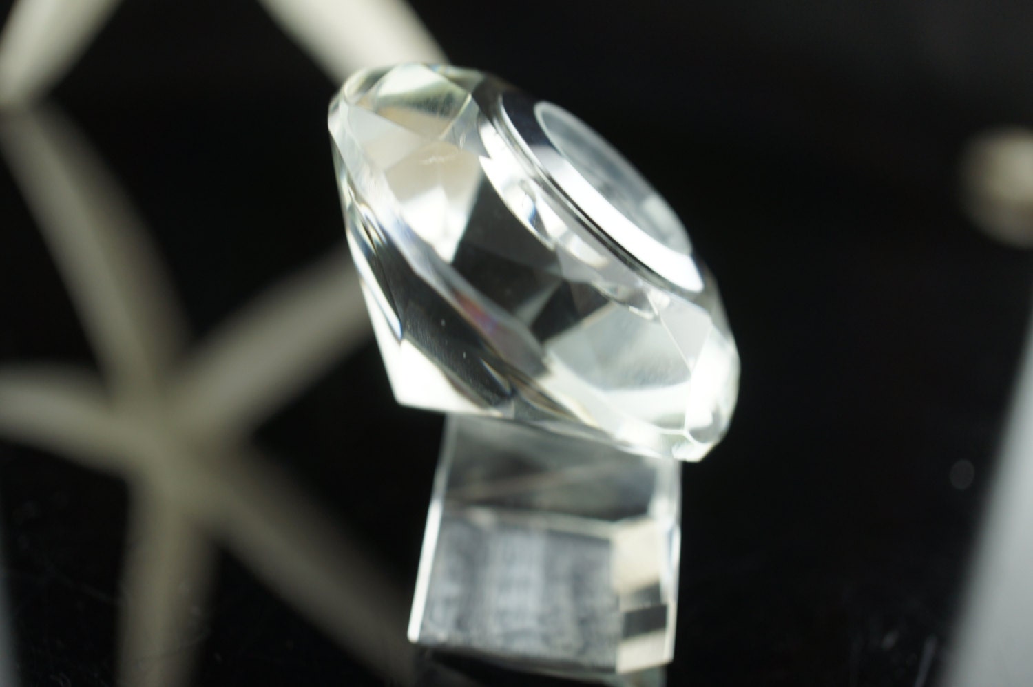 Vintage ART Deco Fifth Avenue Crystal L.T.D Quartz Clock Works | Etsy