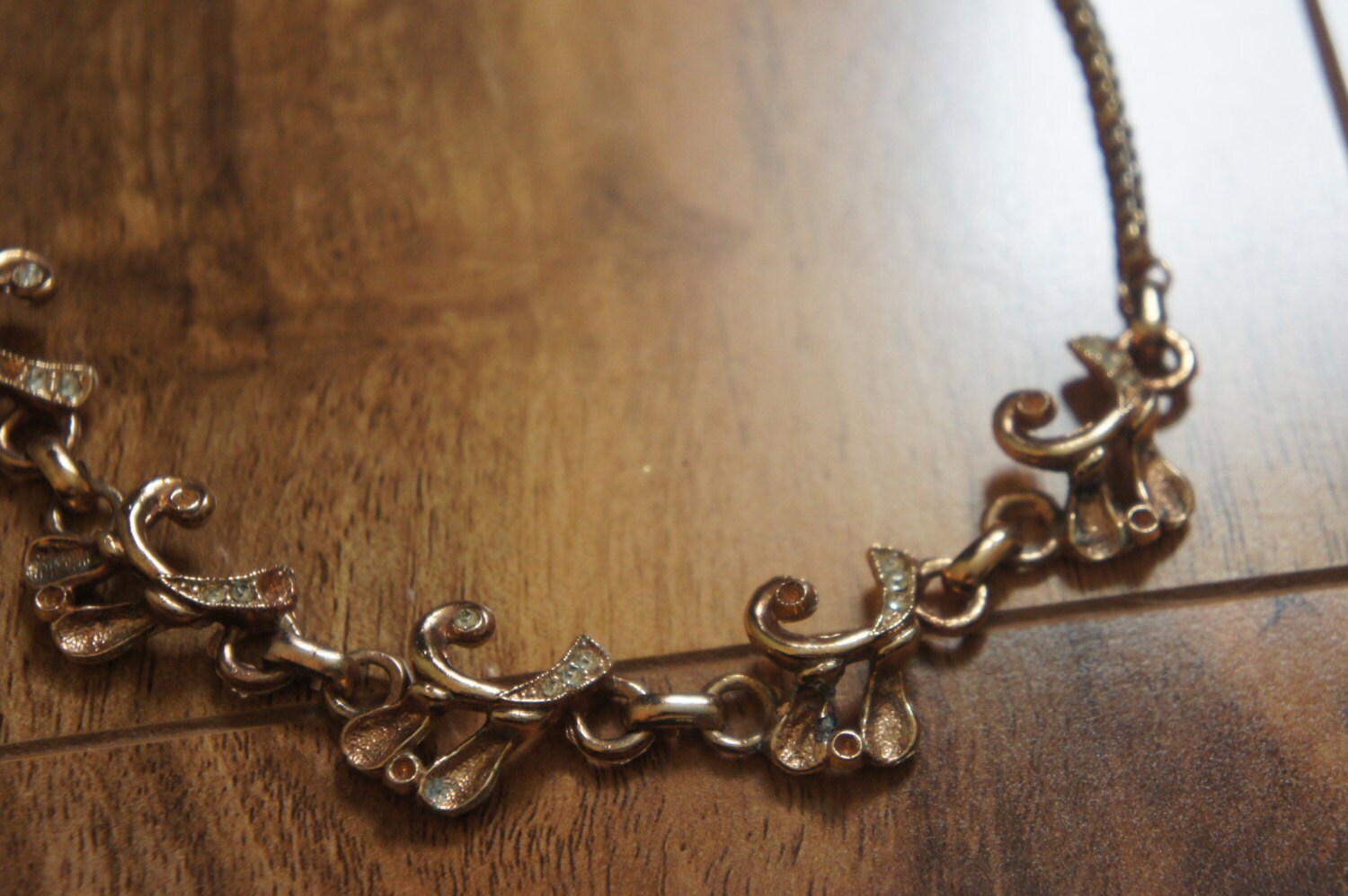 Estate Vintage Jewelry Necklace Chain / Choker/ Gold/ | Etsy