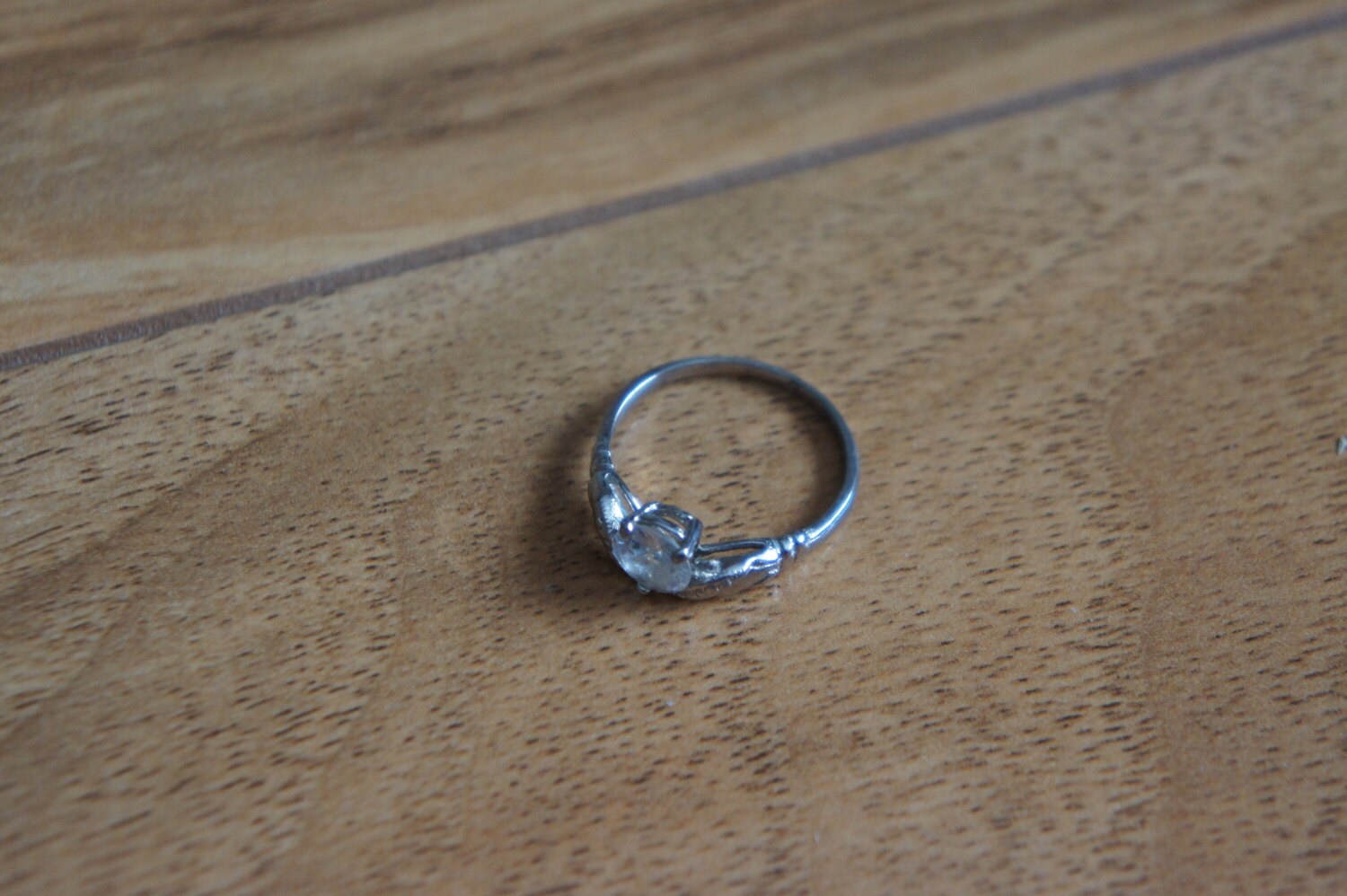 Vintage Jewelry Ring Silver Sterling 925 Engagement Round | Etsy