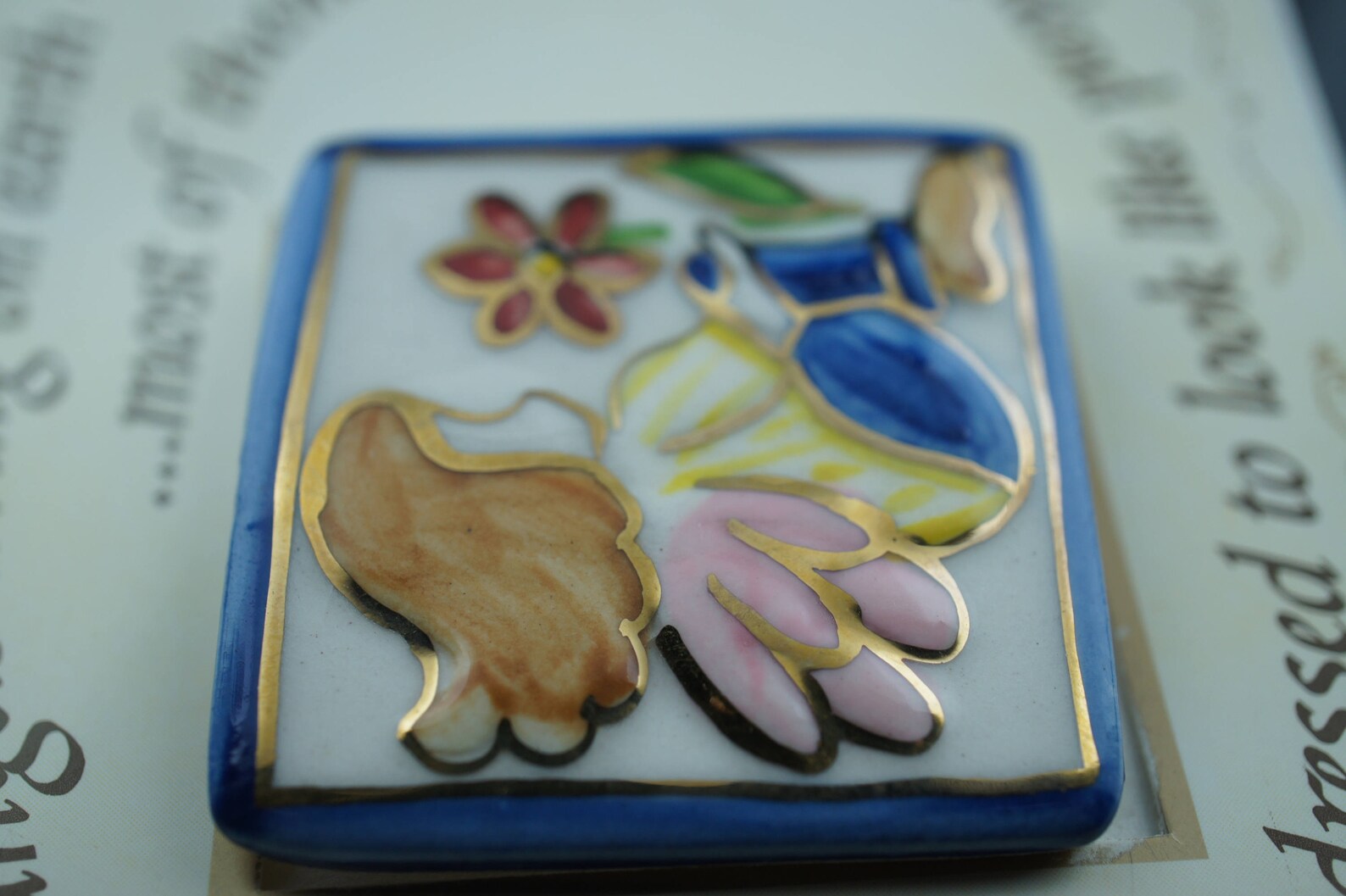 Art Deco Jewelry Vintage K.B. Designs Angels Porcelain Hand - Etsy