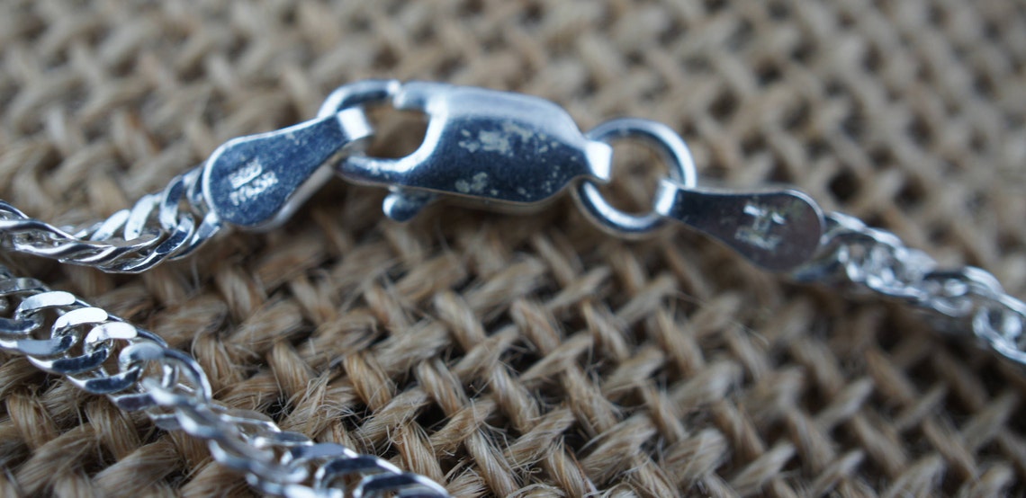 Sterling Silver 925 Italy Chain Necklace Twisted Singapore Design 29 ...