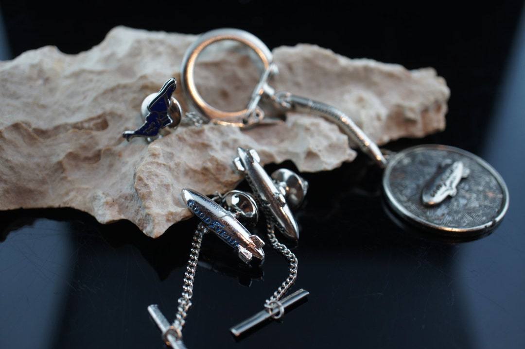 Goodyear Goodyears Vintage Art Deco Good Year Set Silver Tone Pin ...