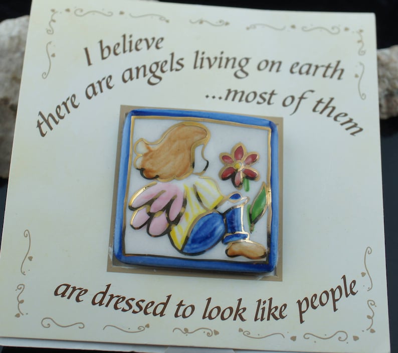 Art Deco Jewelry Vintage K.B. Designs Angels Porcelain Hand - Etsy