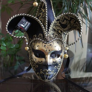 Vintage Art Deco Masquerade Ball Mask Venezia Made Italy Venetian ...