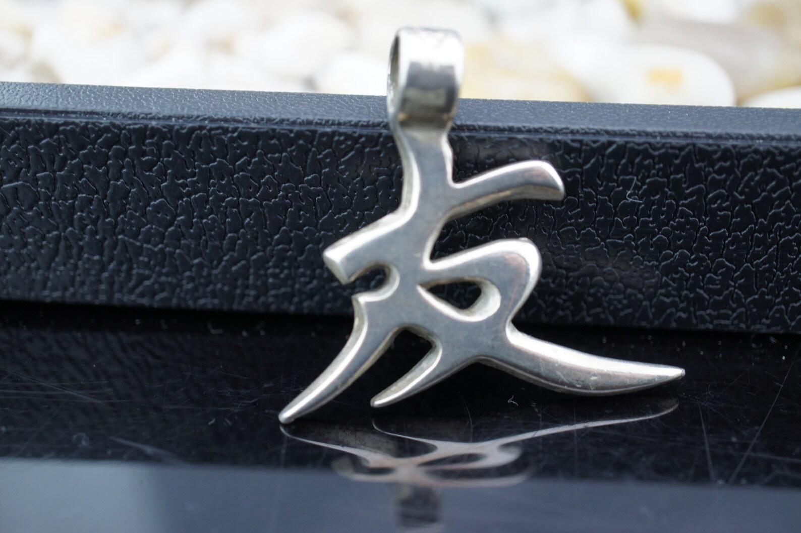 Silver Pendant Zik Zok Asian Pendant Symbol Necklace Art Deco - Etsy