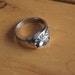 Vintage Jewelry Ring White Gold Filled 10 KT GE Signed Cubic Zirconia ...