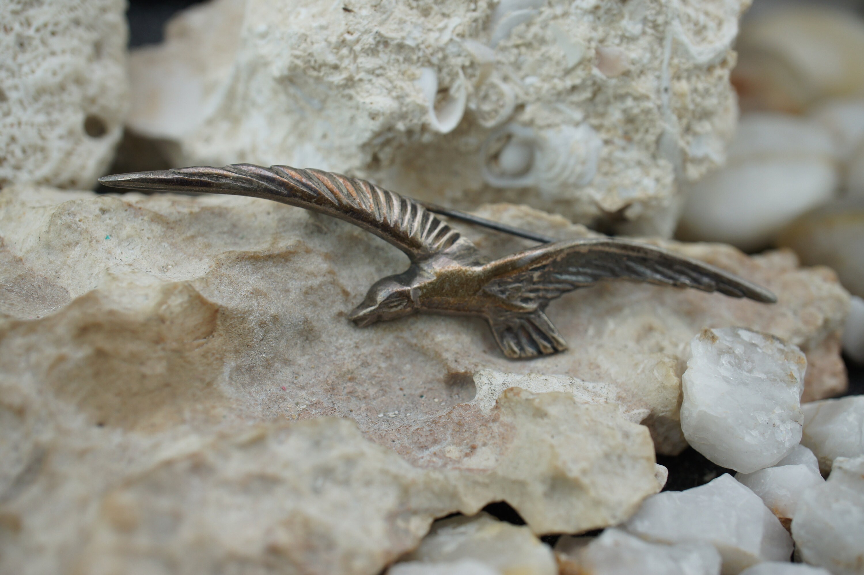 Sterling Silver Seagull Pin Mexico Silver Sea Gull Brooch Gargle Bird ...