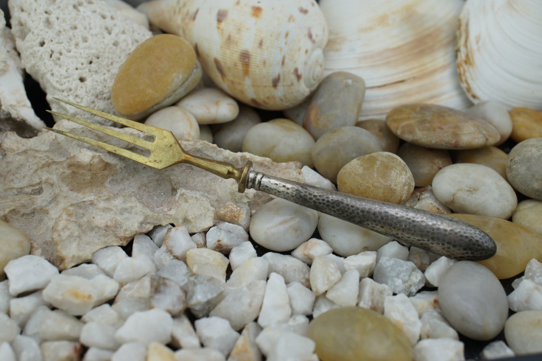 Beautiful Old Forks Fruit Forks Breakfast Fork 800 Silver Art Nouveau ...