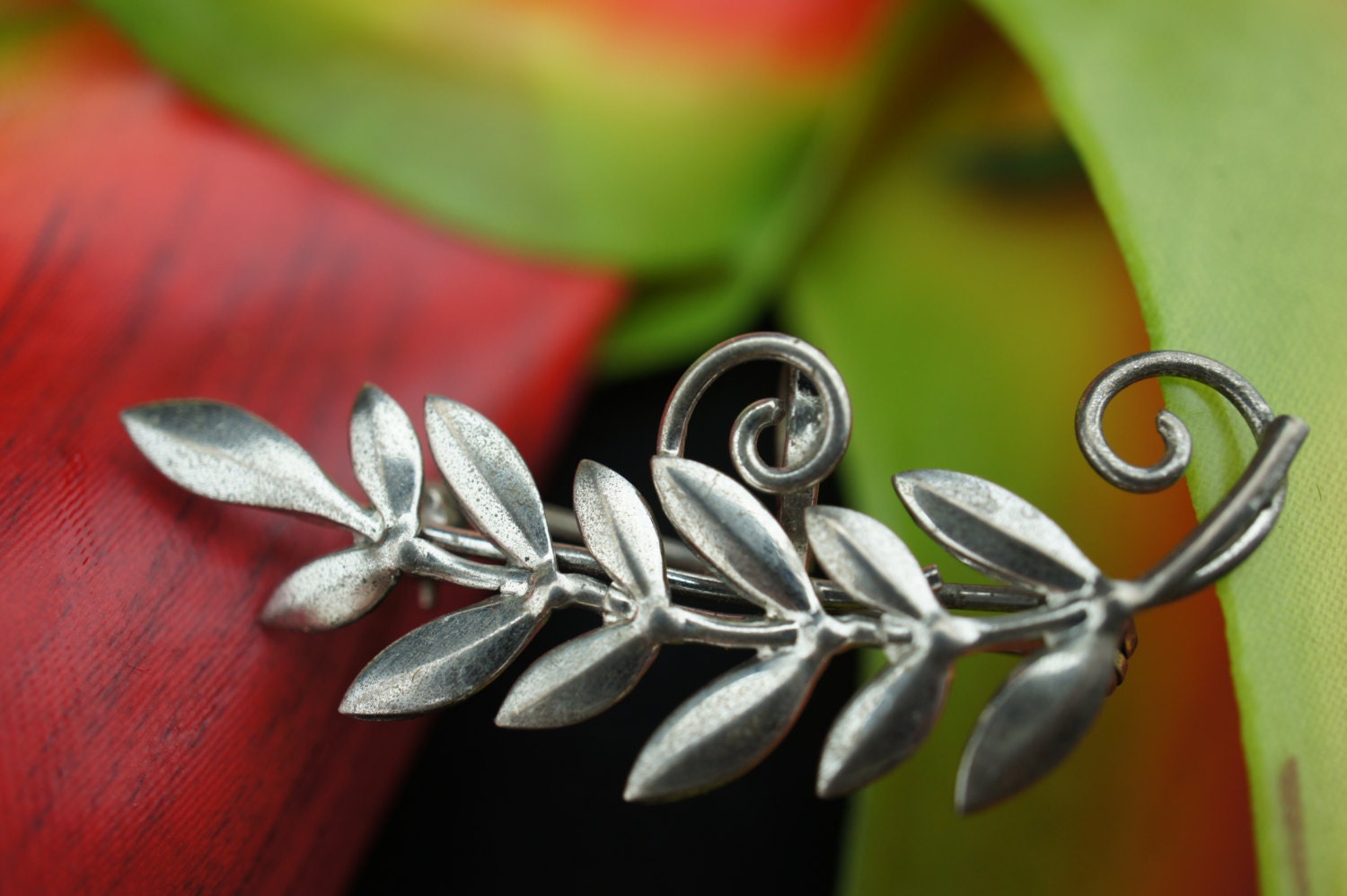 Circa Floral Leaf Leaves Brooch Pin Pendent for Necklace | Etsy