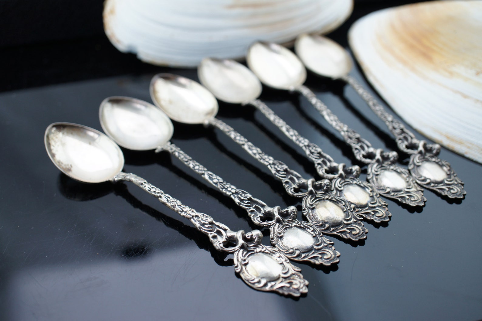 Vintage Sterling Silver 800 Serving Tea Spoon Silverware - Etsy