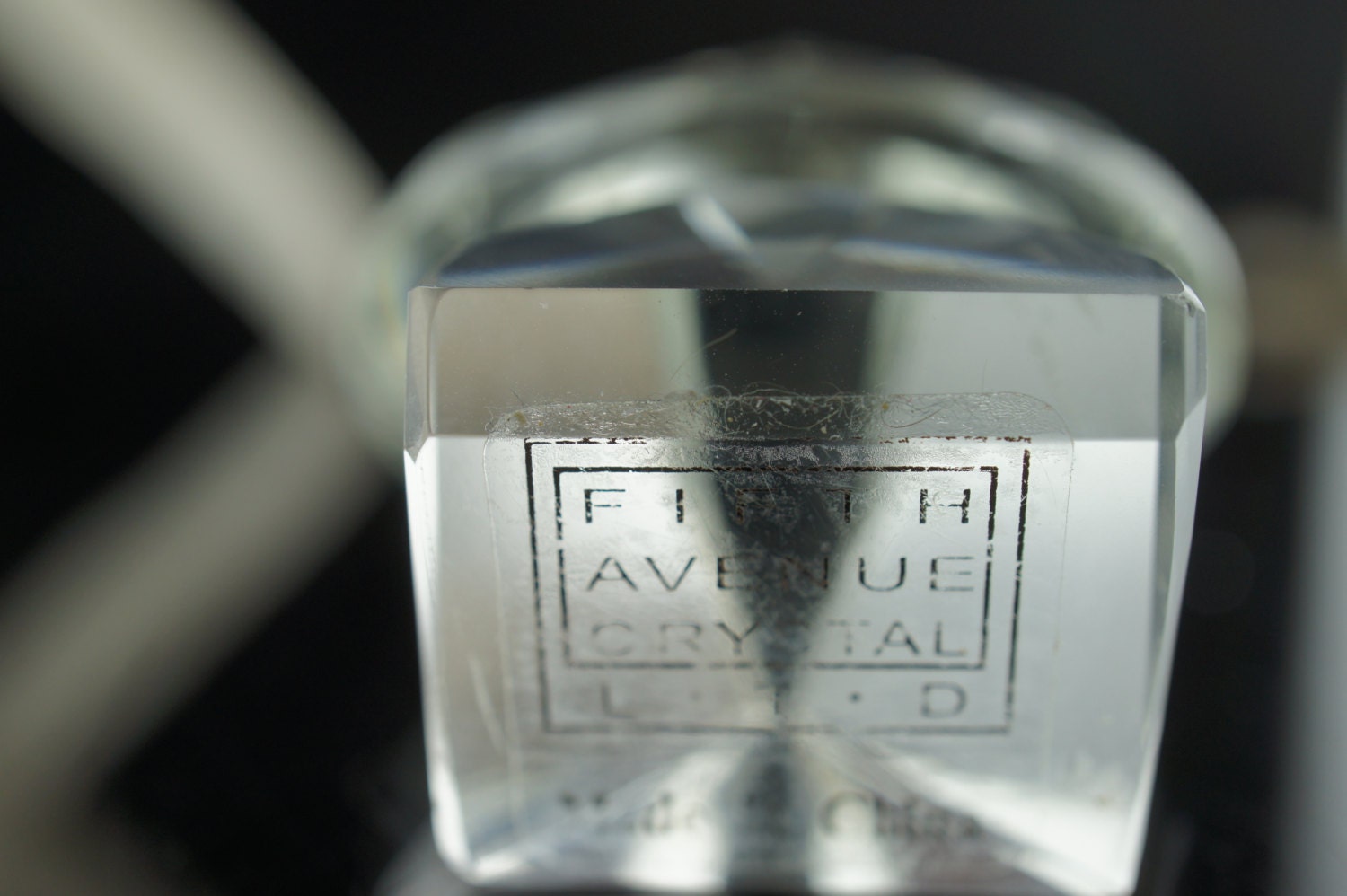 Vintage ART Deco Fifth Avenue Crystal L.T.D Quartz Clock Works | Etsy