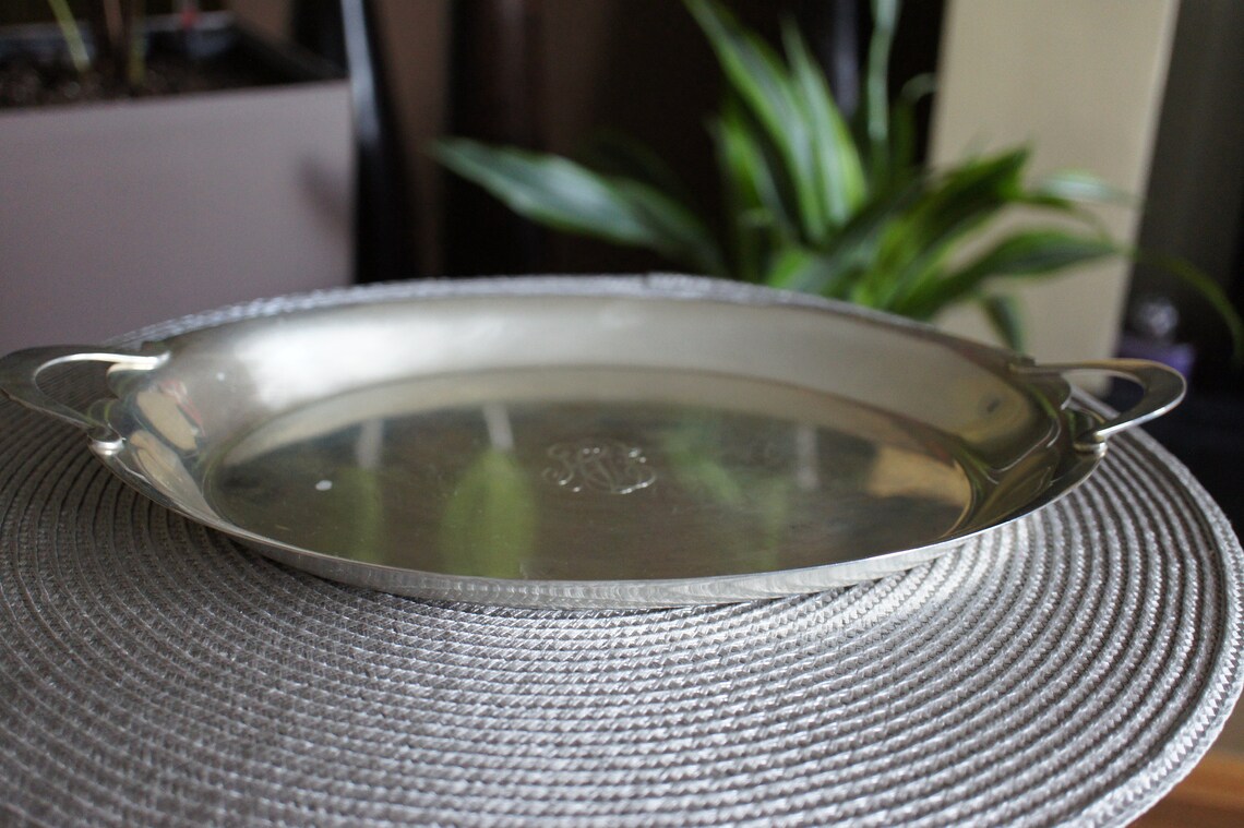 Sterling Silver Solid 925 Plate Vintage Kitchen Table Serving - Etsy