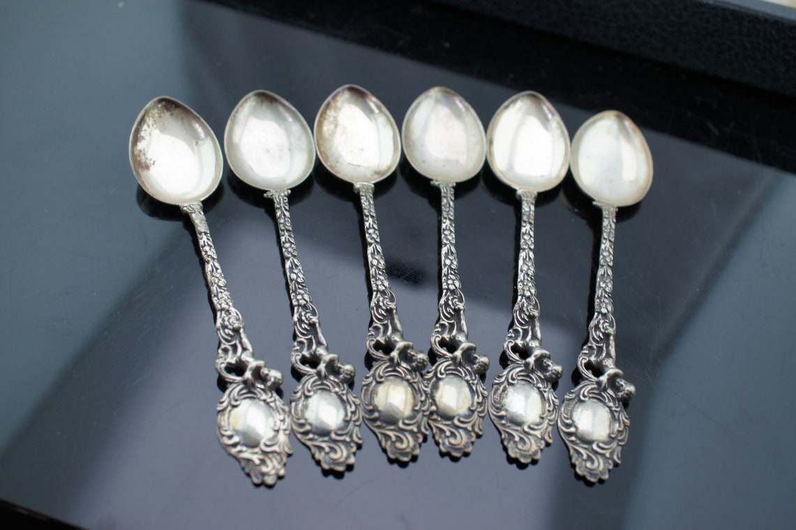 Vintage Sterling Silver 800 Serving Tea Spoon Silverware - Etsy