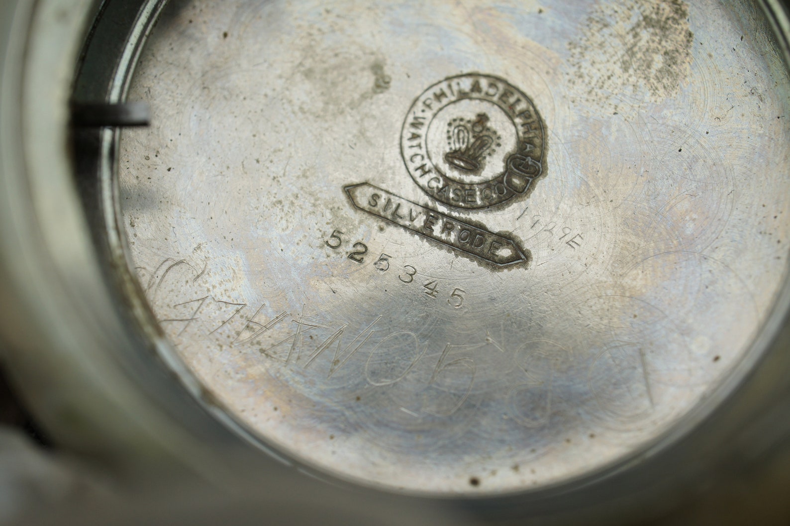 Vintage Philadelphia Silverode Pocket Watch Case Co - for Parts, Repair ...