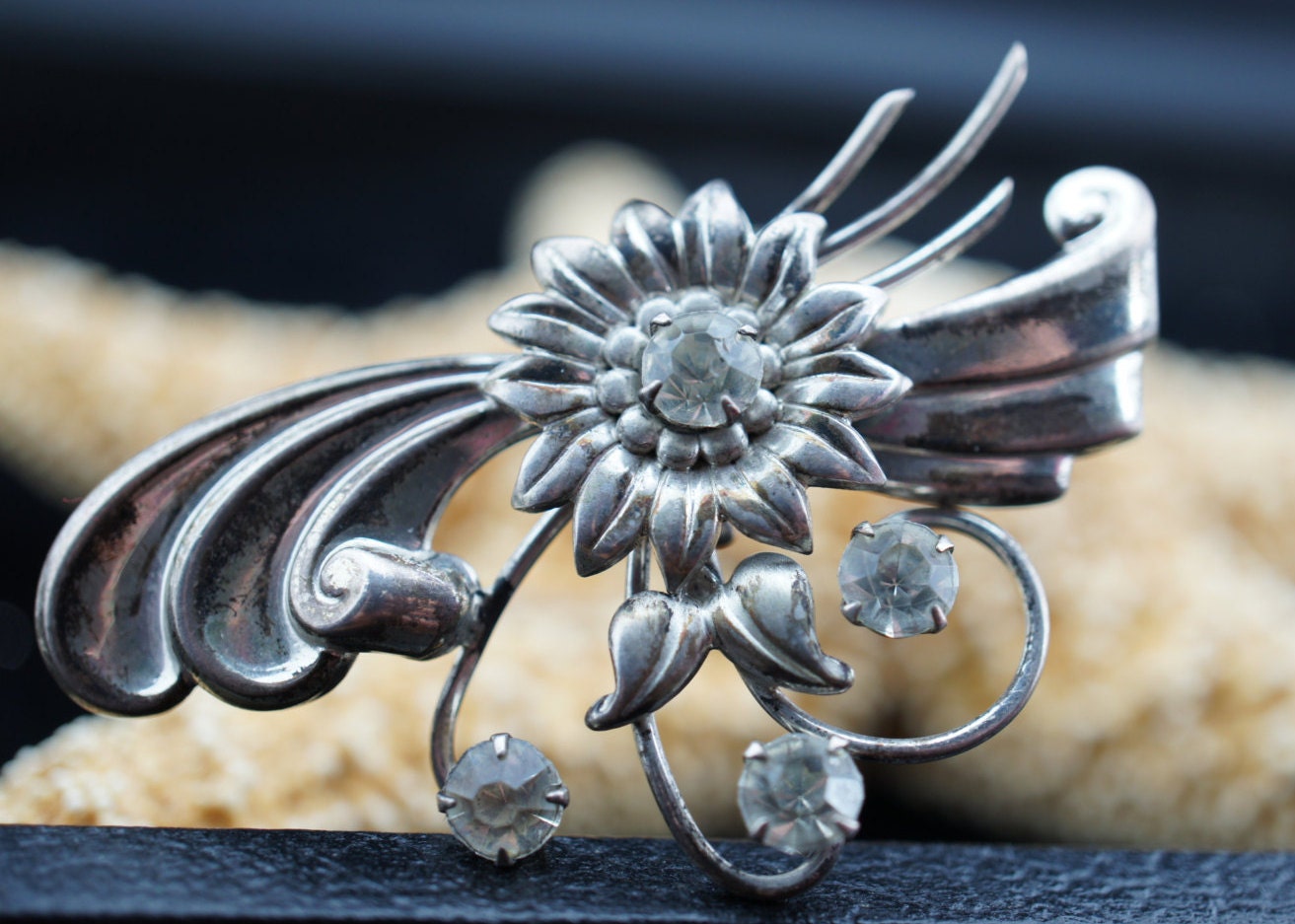 Harry Iskin Elegant Art Jewelart Sterling Silver 925 Flower - Etsy