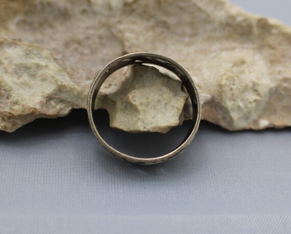 925 HM Sterling Silver Cocktail Vintage Art Deco Ring… - Gem