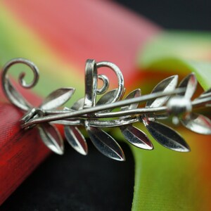 Circa Floral Leaf Leaves Brooch Pin Pendent for Necklace Sterling 925 ...