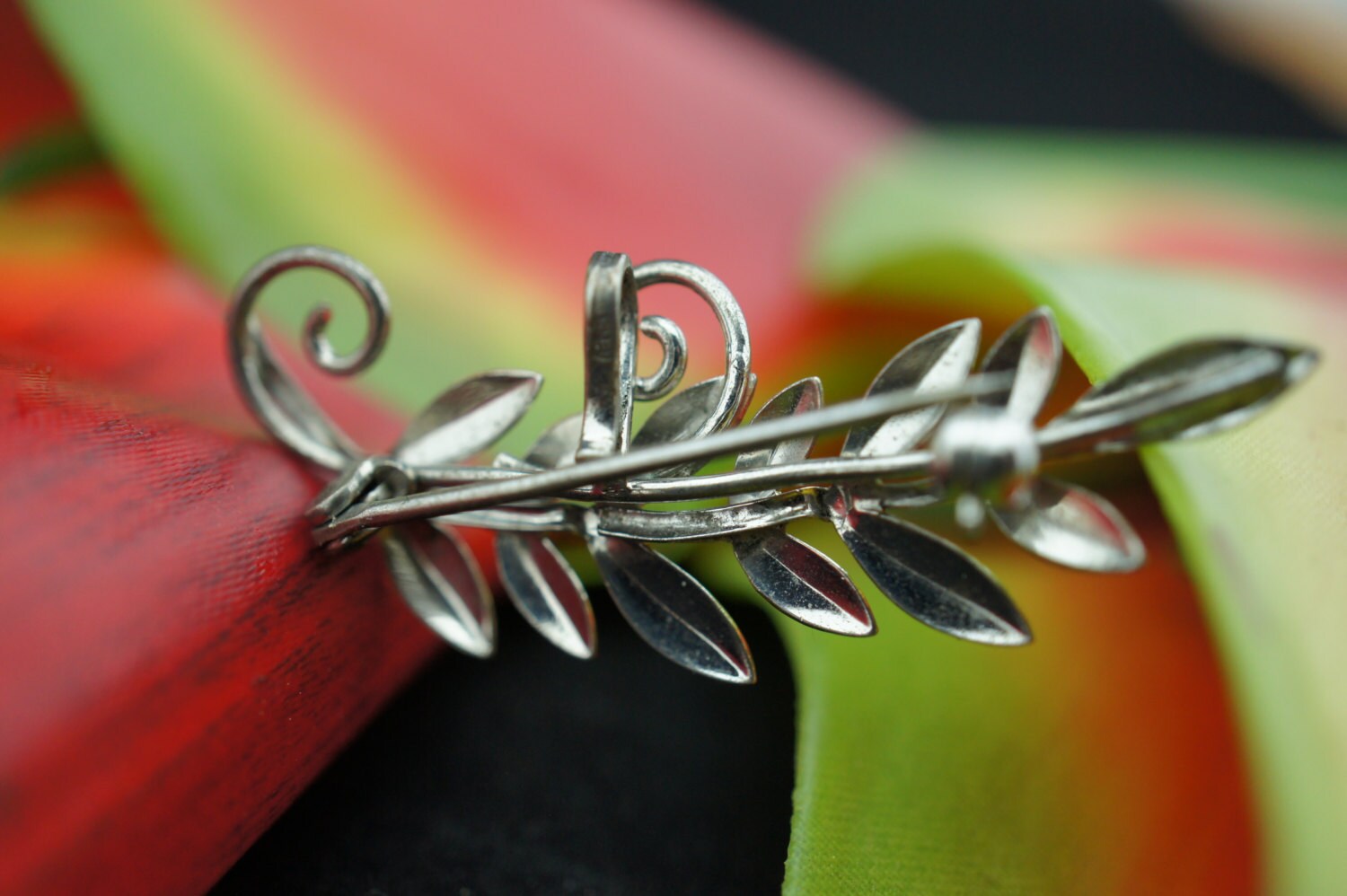 Circa Floral Leaf Leaves Brooch Pin Pendent for Necklace | Etsy