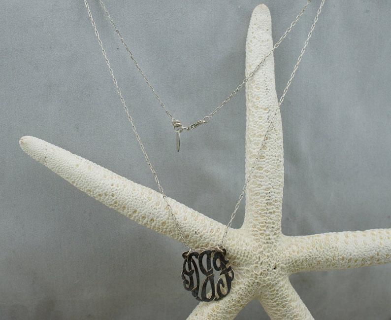 Sterling Silver 925 Lisa Leonard Charm Necklace Vintage Art Deco Carved ...