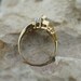 Vintage Solid 10k Solid Gold THL Ring Gemstone Light Clear - Etsy