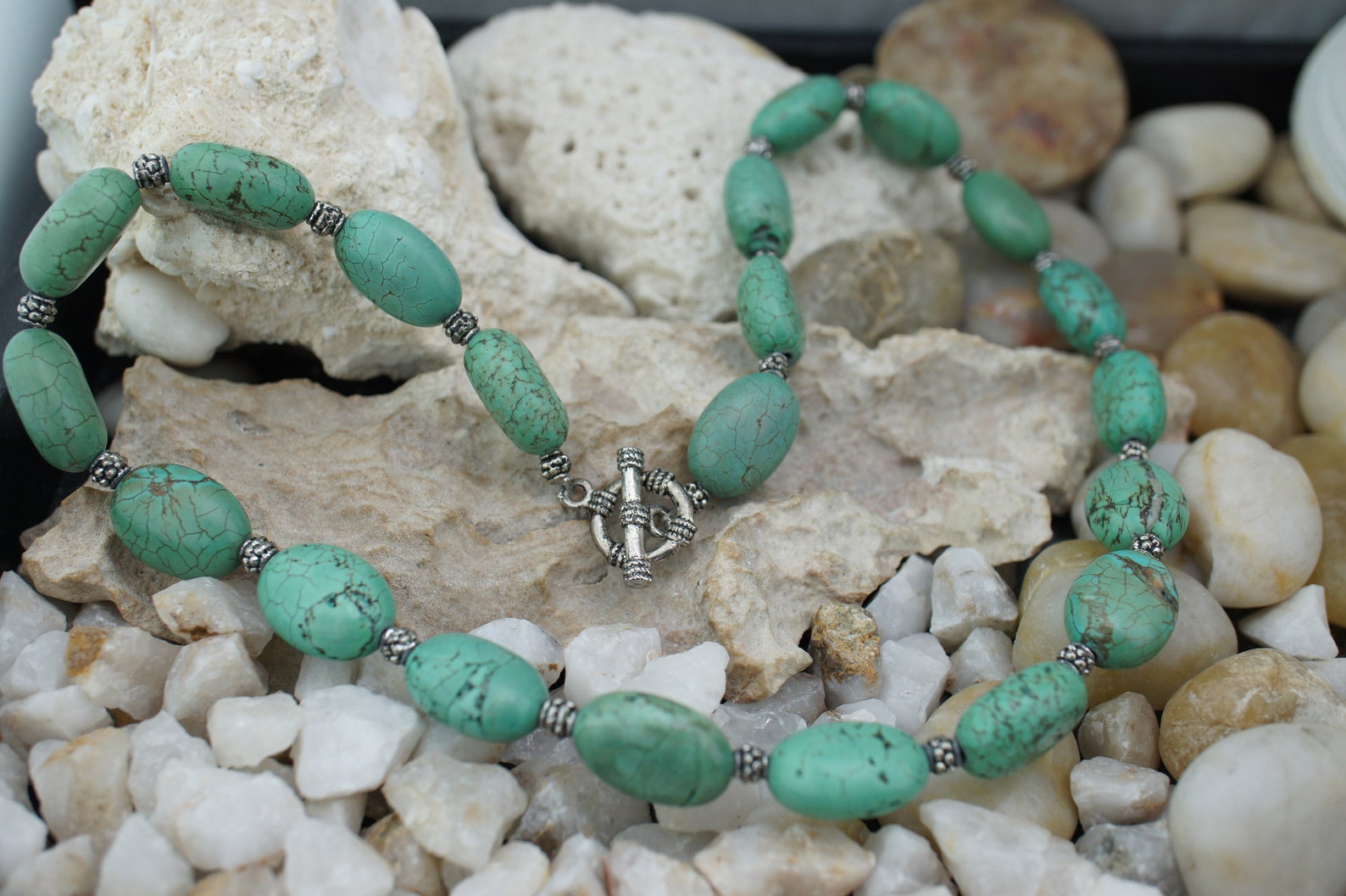 Silver Vintage Necklace Nuggets Rustic Art Deco Jewelry Chain - Etsy