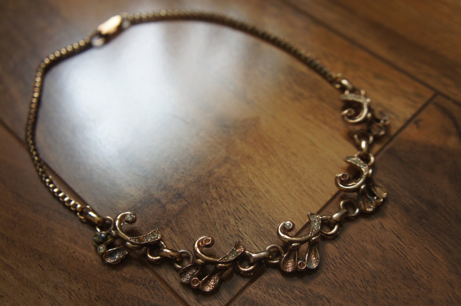 Estate Vintage Jewelry Necklace Chain / Choker/ Gold/ | Etsy