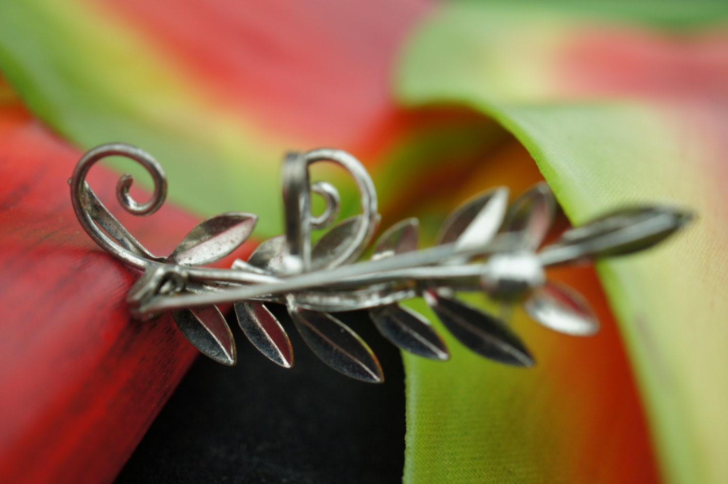 Circa Floral Leaf Leaves Brooch Pin Pendent for Necklace | Etsy