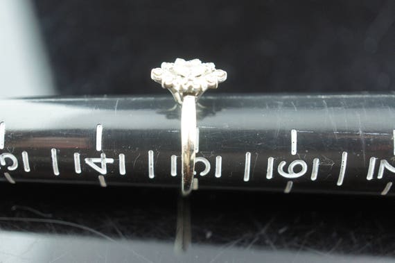 Vintage JTC R Solid 10k White Solid Gold Ring Authent… - Gem