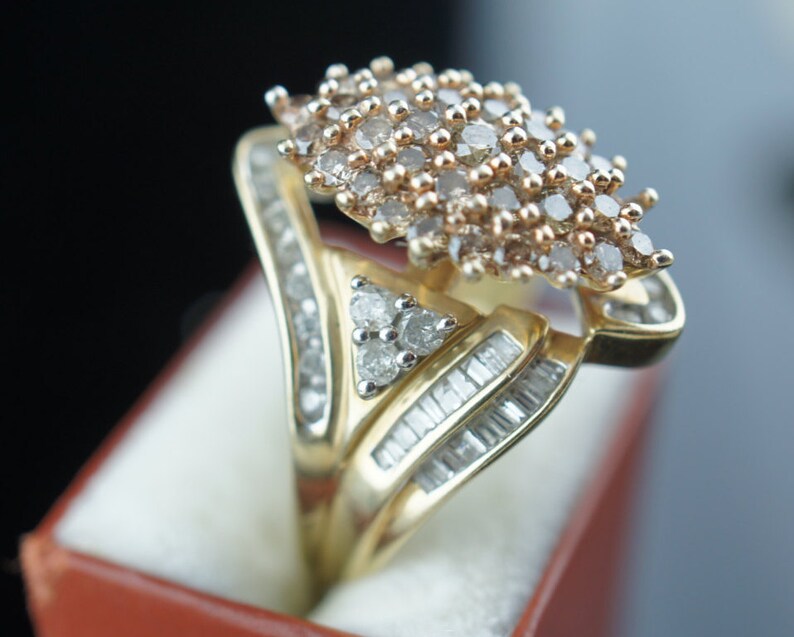 100% Natural Diamond 10k 10 K Karat Solid Yellow Gold - Etsy