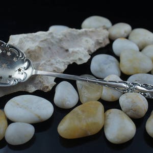 STERLING SILVER 925 Tomato Spoon Server 6 1/4'' Long Monogram M Art ...