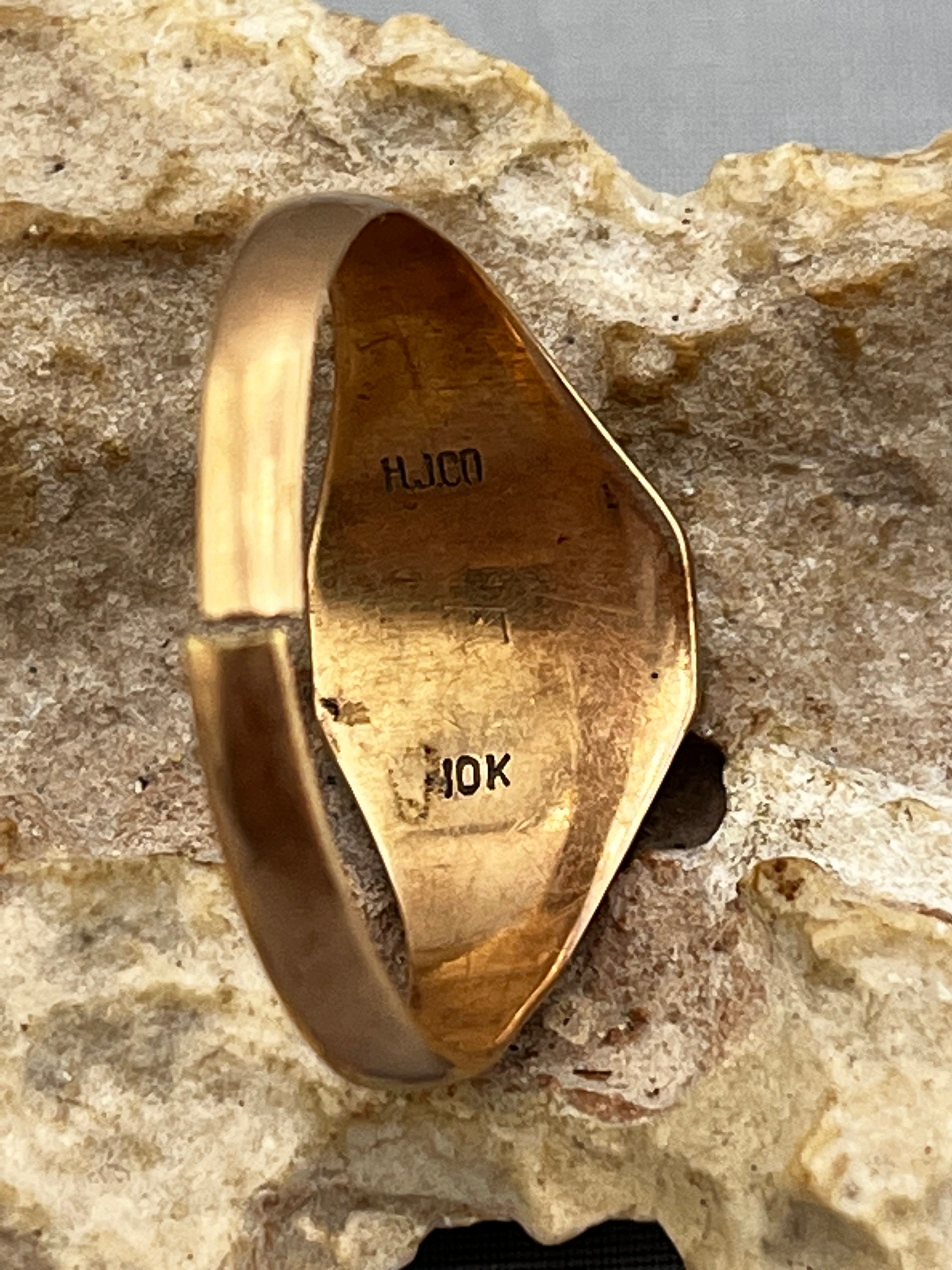 10K H.J.CO Ring Solid Gold 1930 Parkview.high School. Vintage Art Deco Jewelry Yellow Signet Size 12 Art Deco Modernist Etsy UK