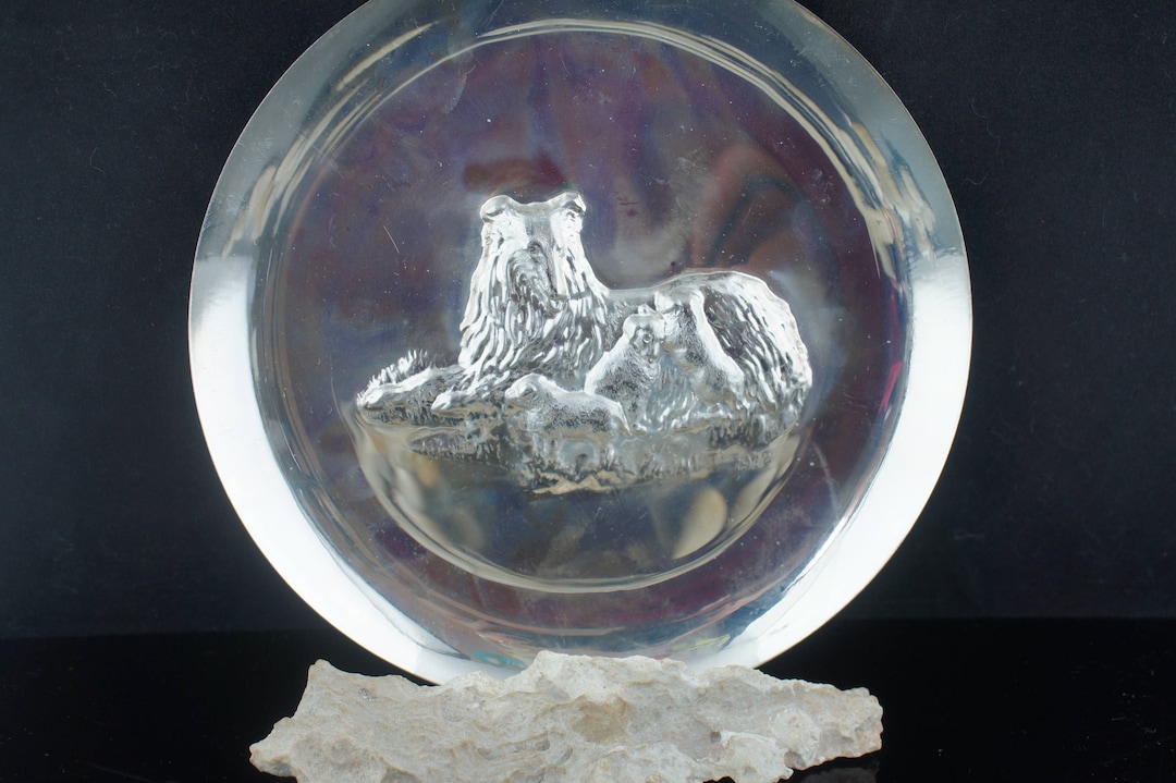 Vintage 1972 Solid 925 Sterling Silver Plate, Lincoln Mint Mother’s Day ...