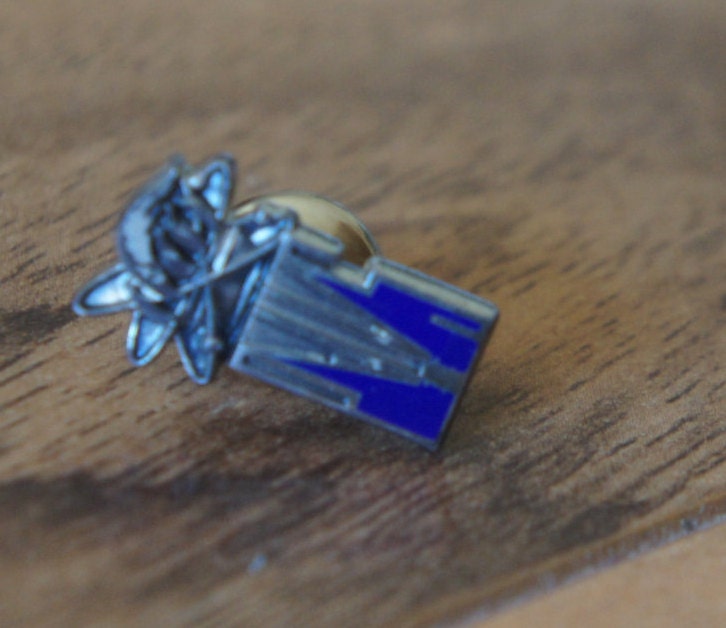 Vintage Jewelry Brooch Pin Icon Badge Sterling Silver Signed - Etsy