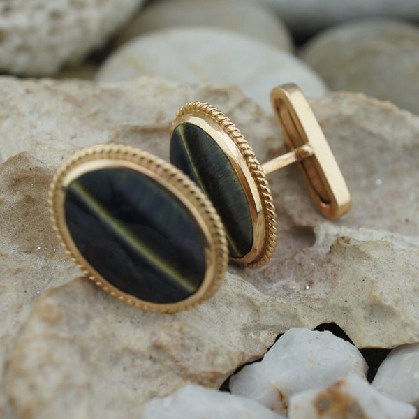 Solid Gold Cufflinks - Etsy