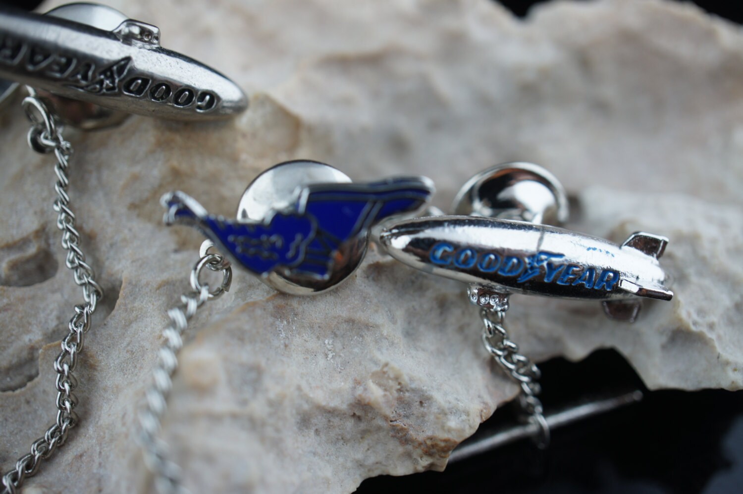 Goodyear Goodyears Vintage Art Deco Good Year Set Silver Tone Pin ...