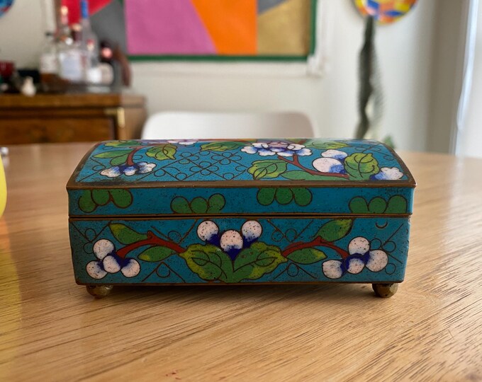 Small Cloisonné Box China Vintage - Etsy