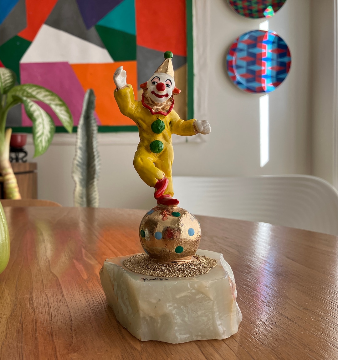 Vintage Ron Lee Clown Sculpture - Etsy