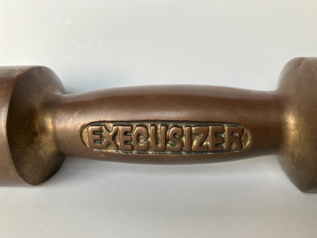 Vintage Dumbbell Paperweight - Home Office Desk Accessory - Etsy