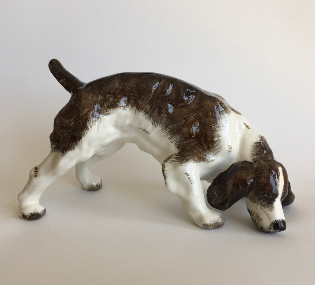 Sniffing Dog Figurine by Goldscheider Fine China - Etsy